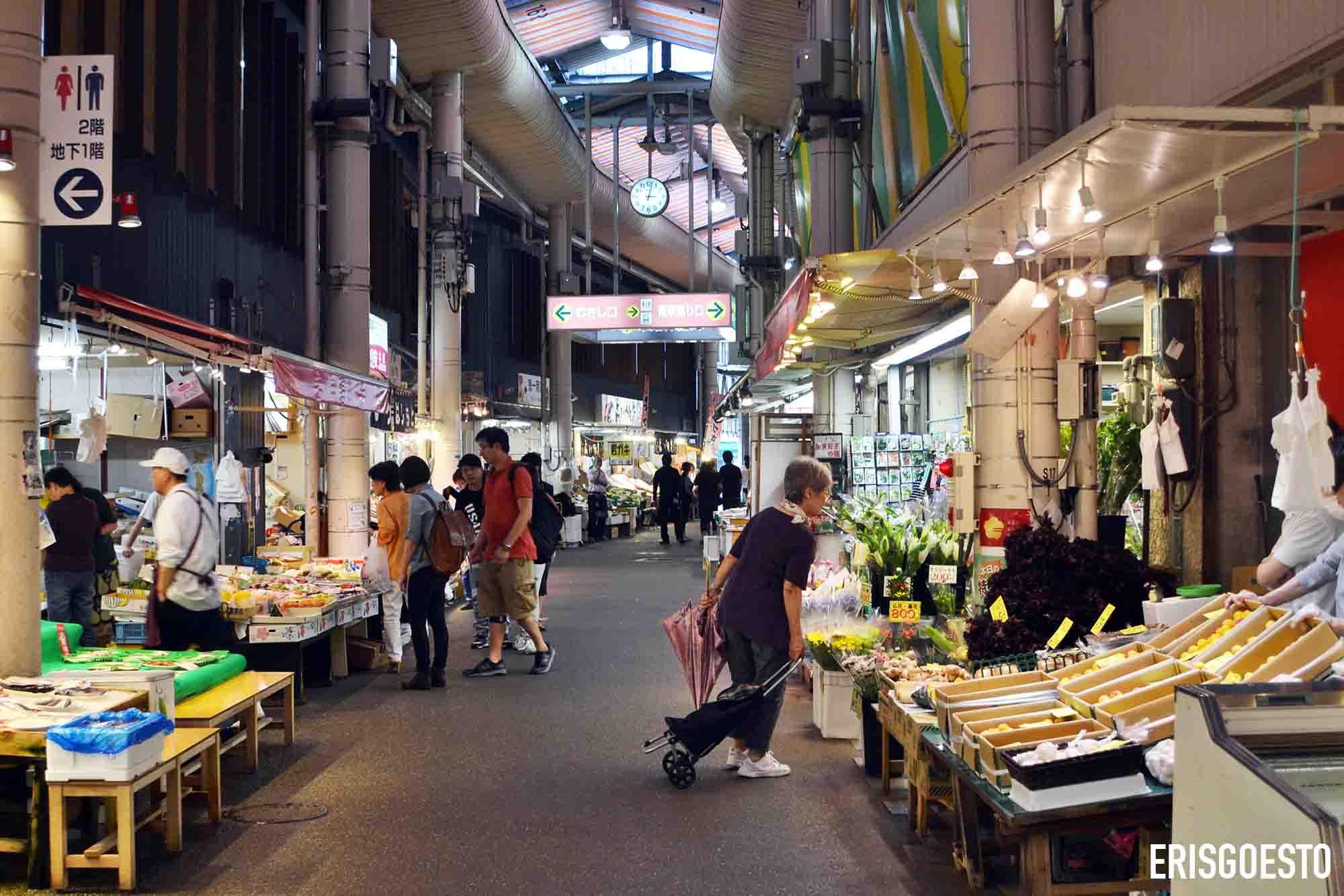 Kanazawa Attractions: Fresh Seafood at Omi-Cho Market – Erisgoesto.com